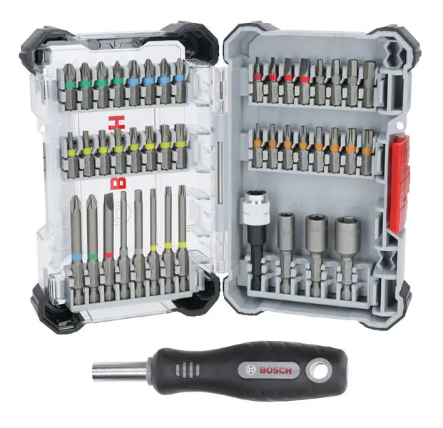 Bosch Set bitova i drškom ExtraHard 2607017732, 45 komada