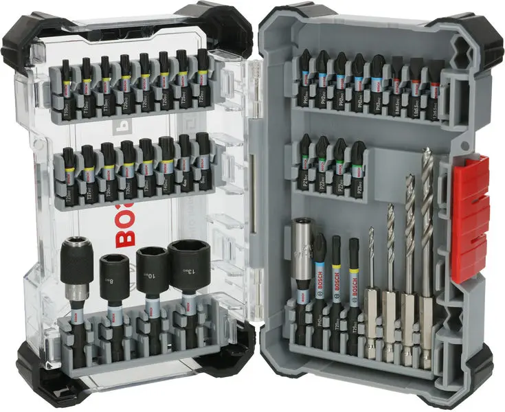 Bosch Pro mešani set udarni bitovi + Drvob 2608521U87, 40 komada