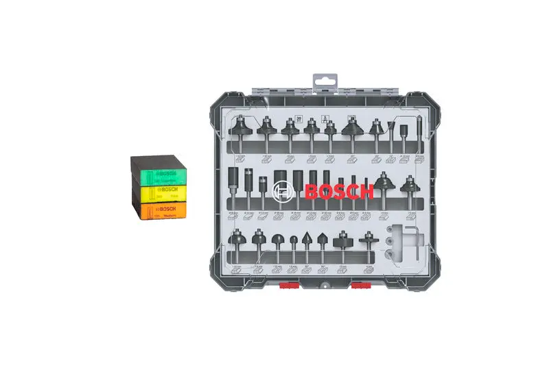 Bosch Set univerzalnih bitova, 30 komada + Sunđeri, 3 komada