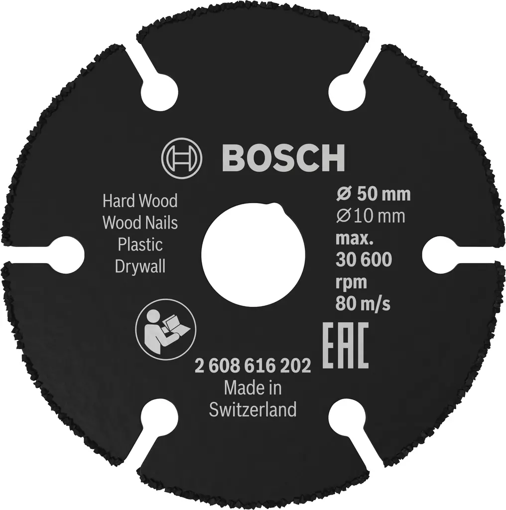 Bosch Karbidni multiprsten za brušenje, oblikovanje i uklanjanje materijala sa metala, kamena i drveta 2608616202, 50×10 mm