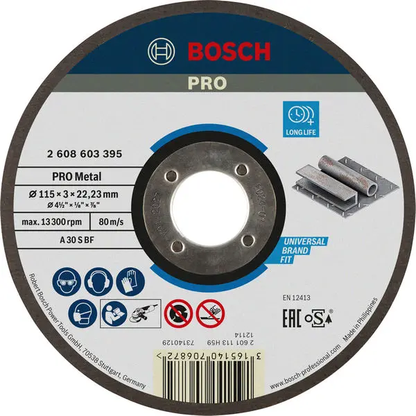 Bosch Metal rezna ploča PRO 115x3 mm 2608603395, 25 komada