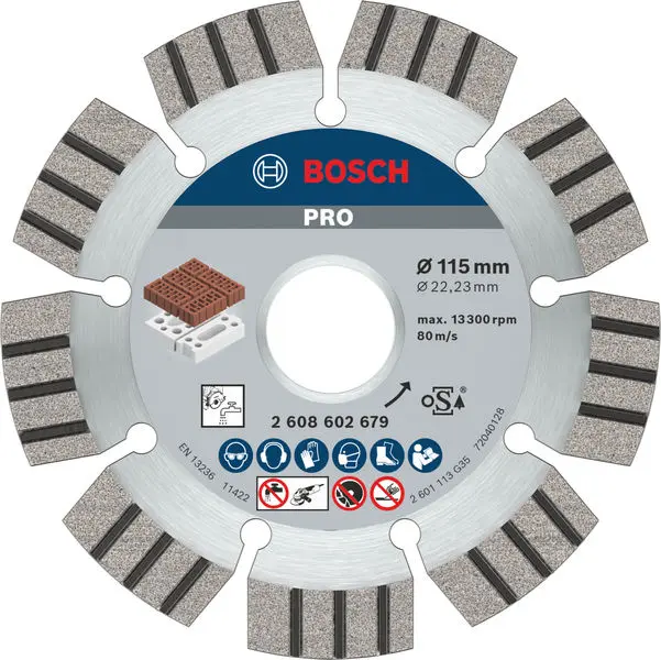 Bosch Dijamantska ploča PRO Abrasive 115 mm 2608602679