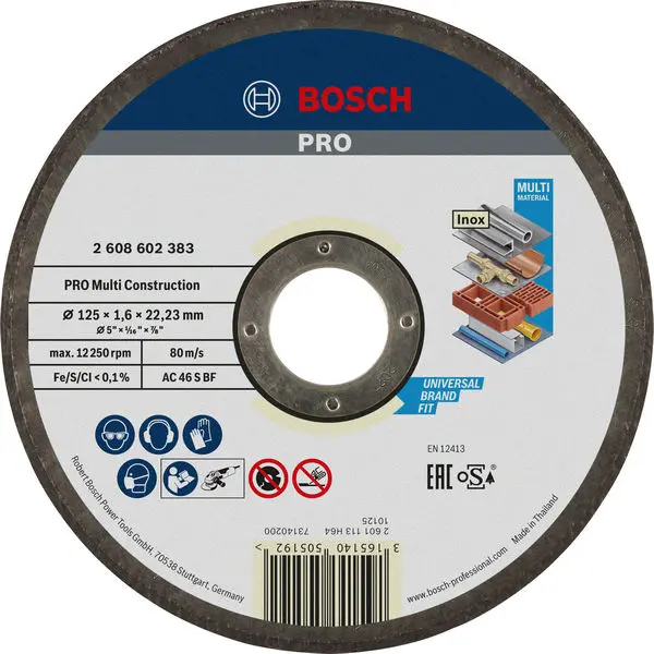 Bosch Rezna ploča PRO Multi M 125x1.6 mm 2608602383, 25 komada