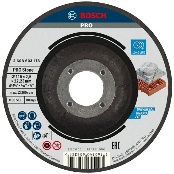 Bosch Rezna ploča PRO 115x2.5 mm 2608603173, 25 komada