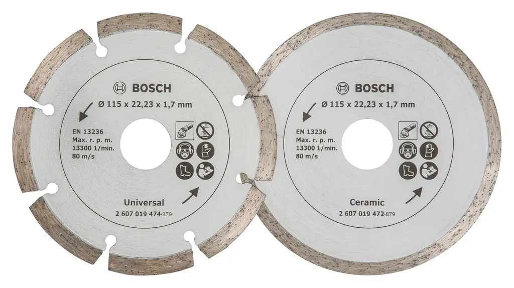 Bosch Set dijamantskih reznih ploča za rezanje 2607019478, 115 mm, 2 komada