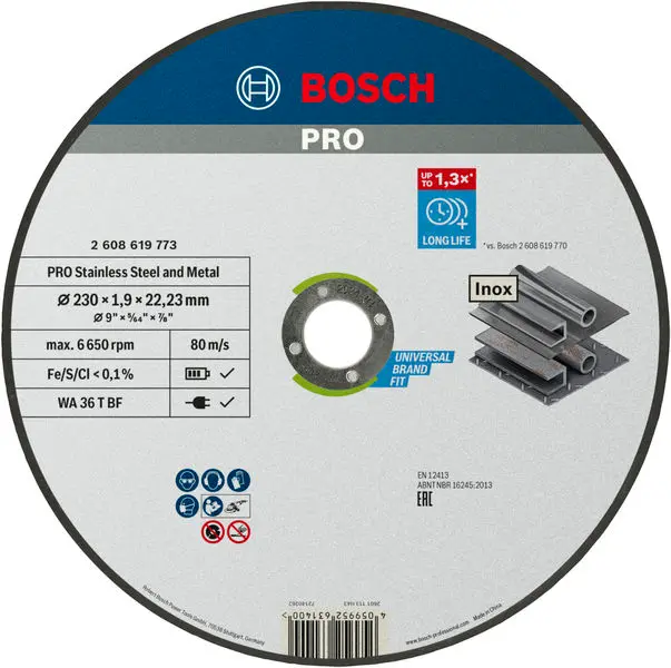 Bosch Pro SS&M rezna ploča 2608619773, Ravna, 230 × 1,9 mm