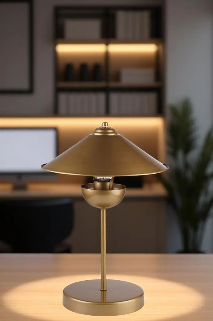 Opviq Stona lampa Gale, Zlatne boje