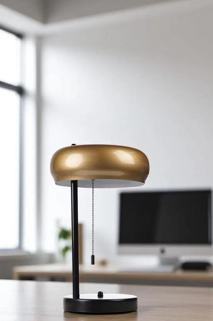 Opviq Stona lampa Smith, Zlatno-crna