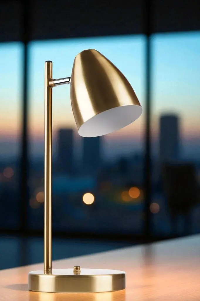 Opviq Stona lampa Frank, Zlatne boje