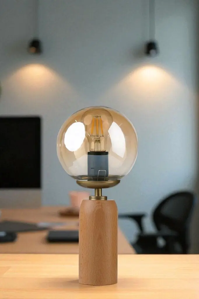 Opviq Stona lampa Lole, Bež-zlatne boje
