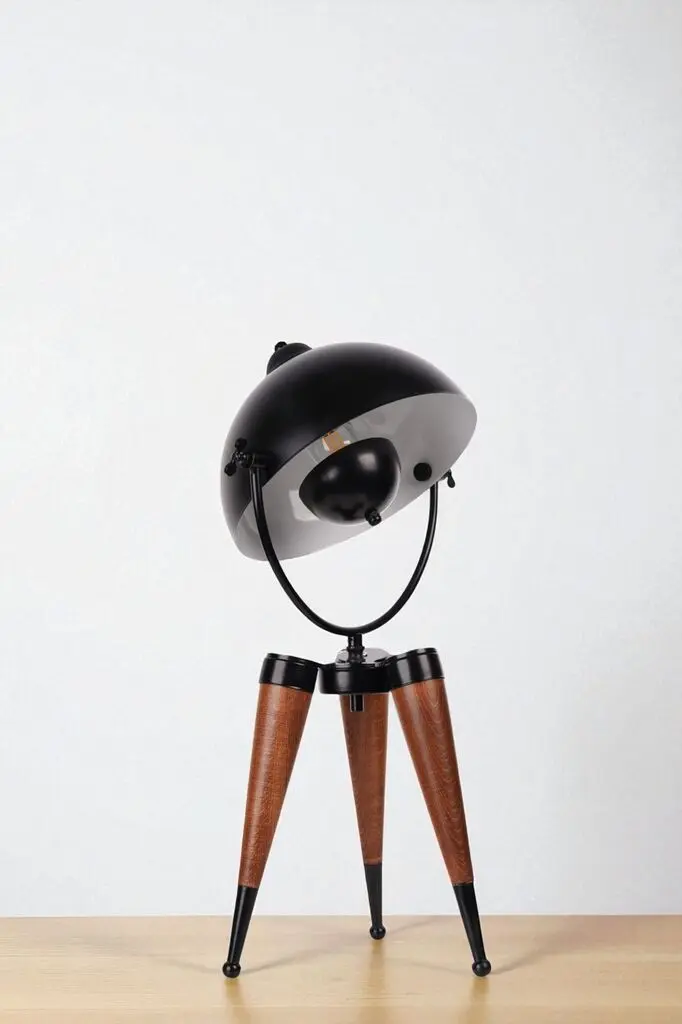 Opviq Stona lampa Yeni, Braon-crna