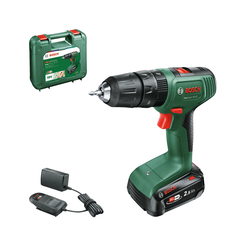 Bosch Akumulatorski odvijač EasyDrill 18V-38 0615A5008L + Baterija, 2.5 Ah + Punjač AL 18V-20