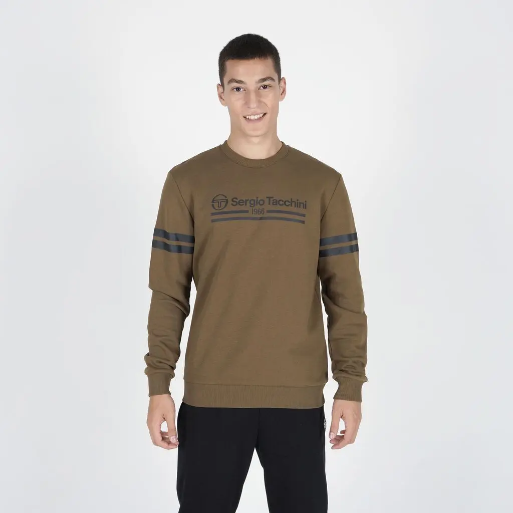 Sergio Tacchini Muški duks Andy crewneck, Maslinasti