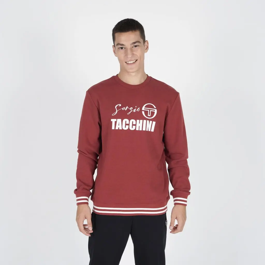 Sergio Tacchini Muški duks Johnny crewneck, Crveni