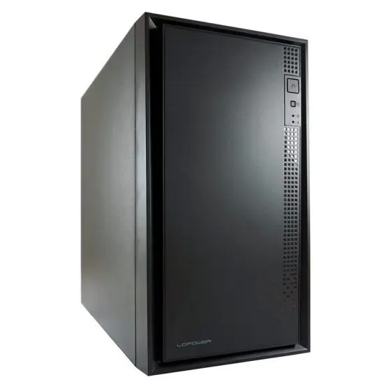 LC POWER Kućište TOWER Micro ATX LC-2017MB-ON, Midi Tower, Micro-ATX Case, black, HD Audio, 1x USB-C, Bez napajanja, Crno
