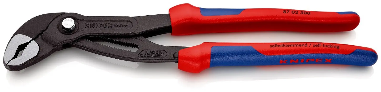 KNIPEX Papagaj - cevna klešta Cobra 2 3/4 87 02 300 crveno-plava
