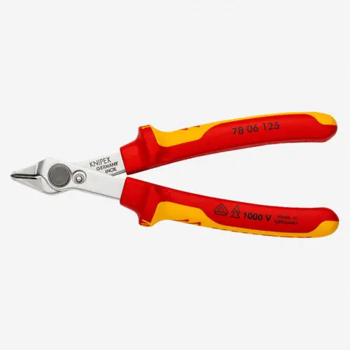 KNIPEX Sečice Electronic Super Knips VDE izolovane VDE 125 mm 78 06 125 crveno-žute