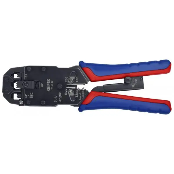 KNIPEX Klešta za stezanje Western priključaka 200 mm 97 51 12 plava