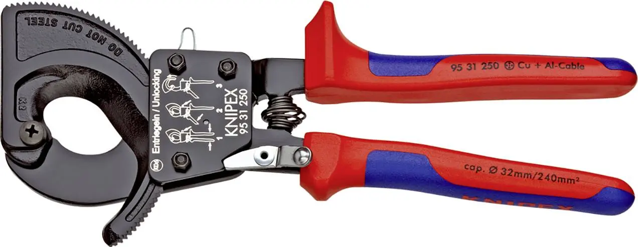 KNIPEX Sekač kablova 250 mm 95 31 250 crveni