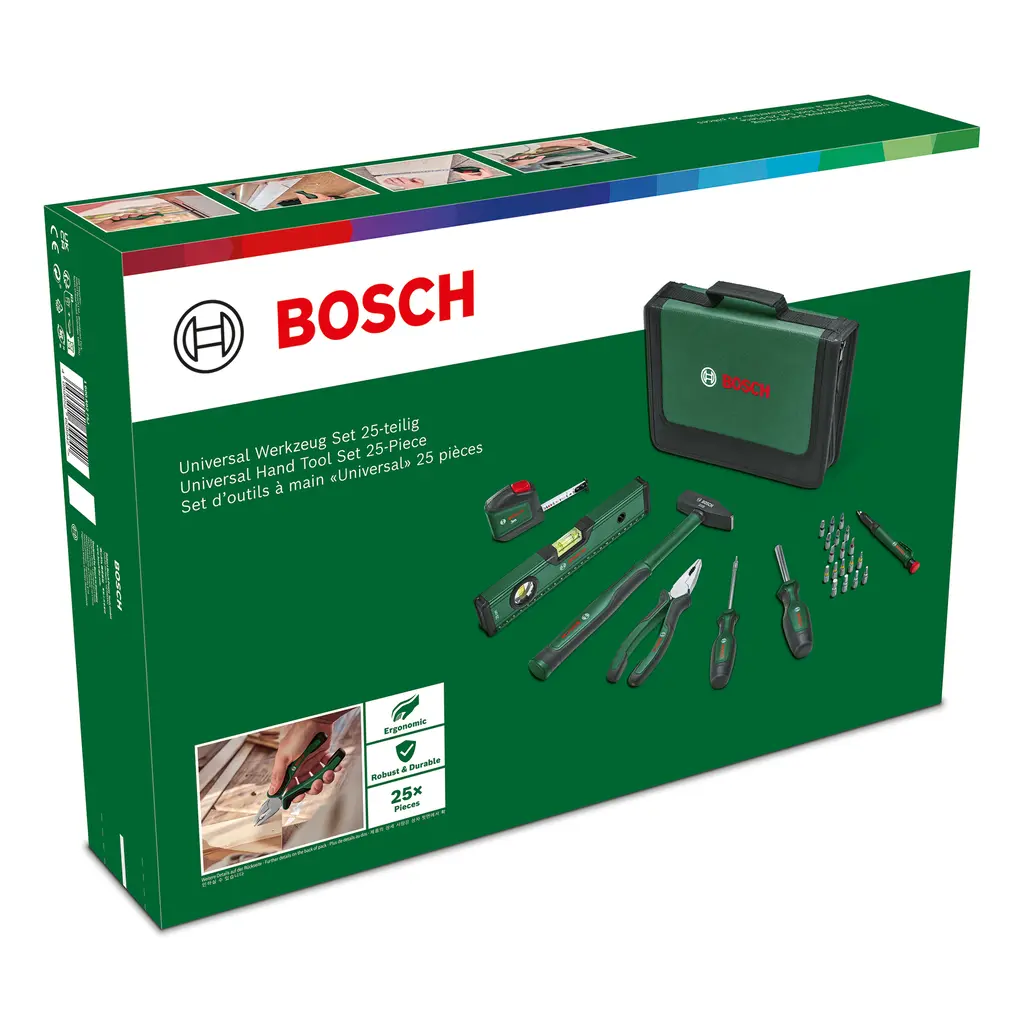 Bosch Set ručnih alata u torbi HOBI 1600A0275J, 25 delova