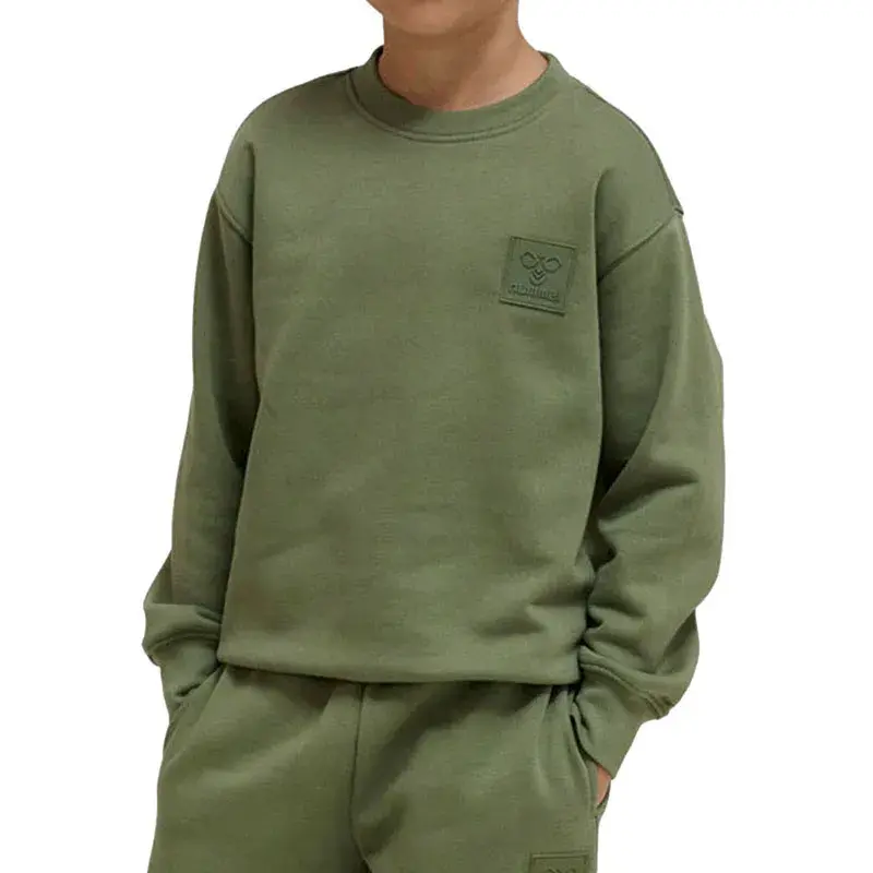 Hummel Duks za dečake HMLClean Hoodie, Maslinasti