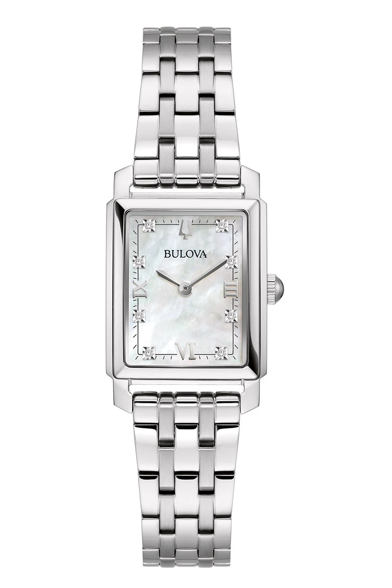 Bulova Ženski sat 96P244, Kućište boje slonovače, Srebrne boje