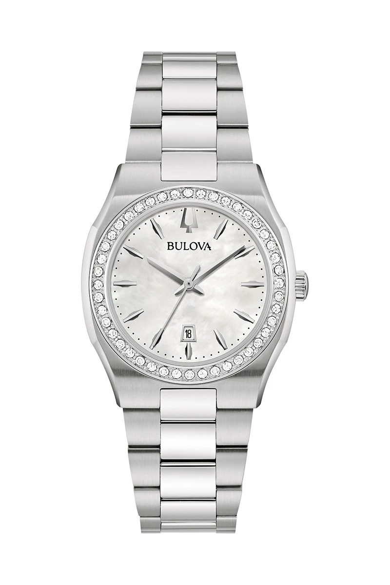 Bulova Ženski sat 96R245, Kućište boje slonovače, Srebrne boje