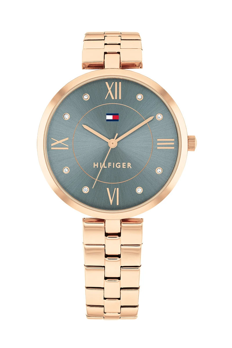Tommy Hilfiger Ženski sat 1782686, Zeleno kućište, Rose gold