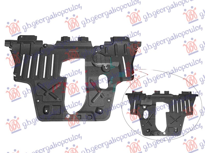 ZASTITA MOTORA CENTRALNA JEEP COMPASS (2022-) (OEM: 68456735AB)