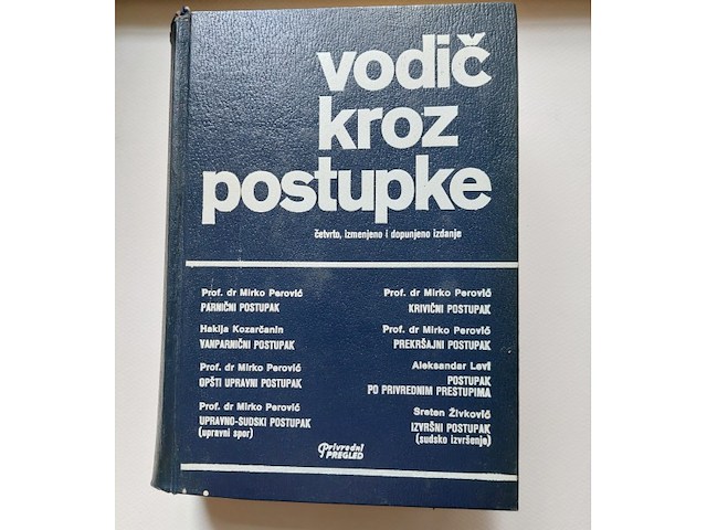 Vodič kroz postupke