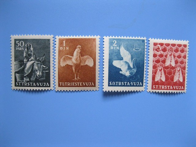 VUJA, 1951., Redovne II,  Domaće životinje, MNH