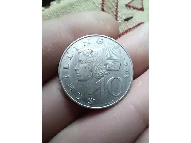 Austrija - 10 schilling 1989