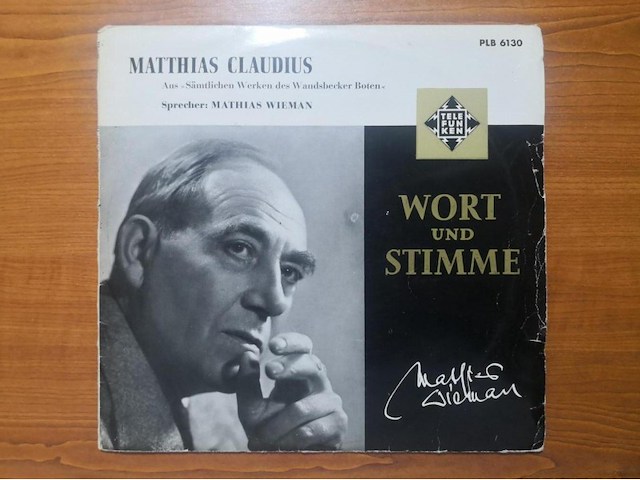 Mathias Wieman - Matthias Claudius - 10 Inca