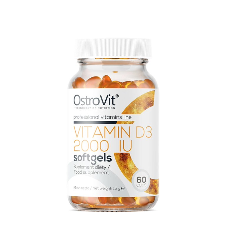 OstroVit Vitamin D3 2000IU 60 gel kapsula
