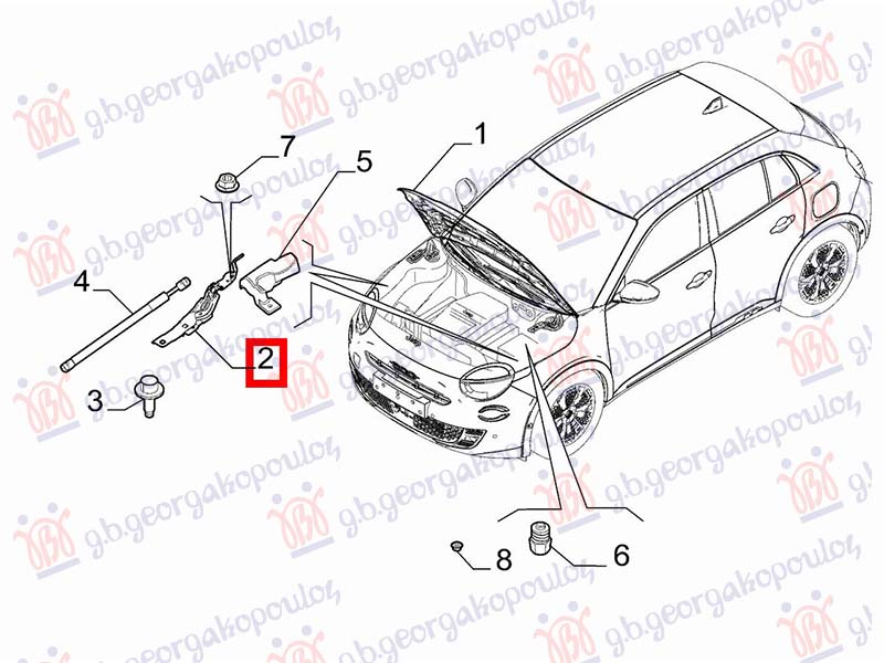 MAKAZE HAUBE (O) Desna str. ALFA ROMEO JUNIOR (2024-) (OEM: 50575632)