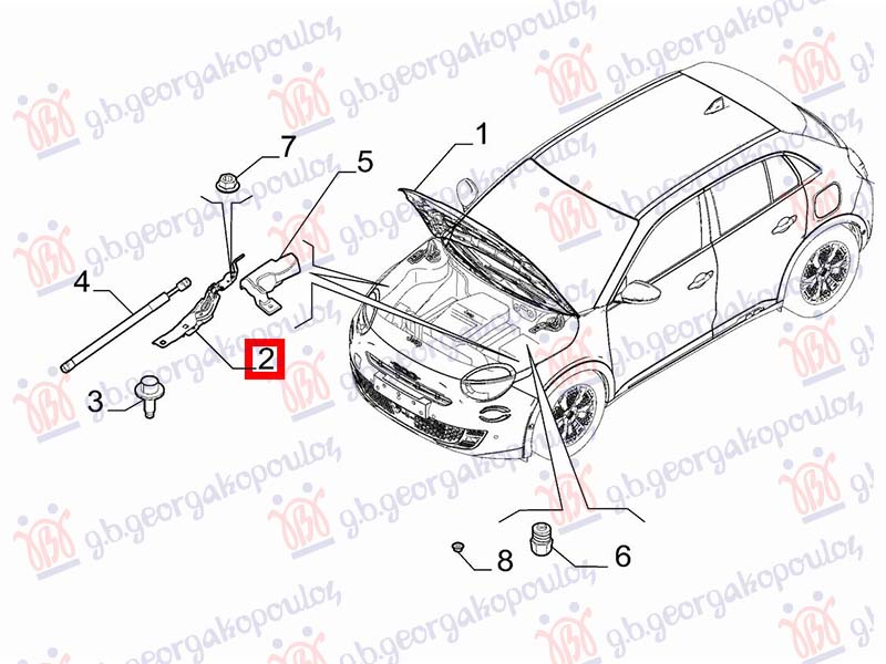 MAKAZE HAUBE (O) Leva str. ALFA ROMEO JUNIOR (2024-) (OEM: 50575633)
