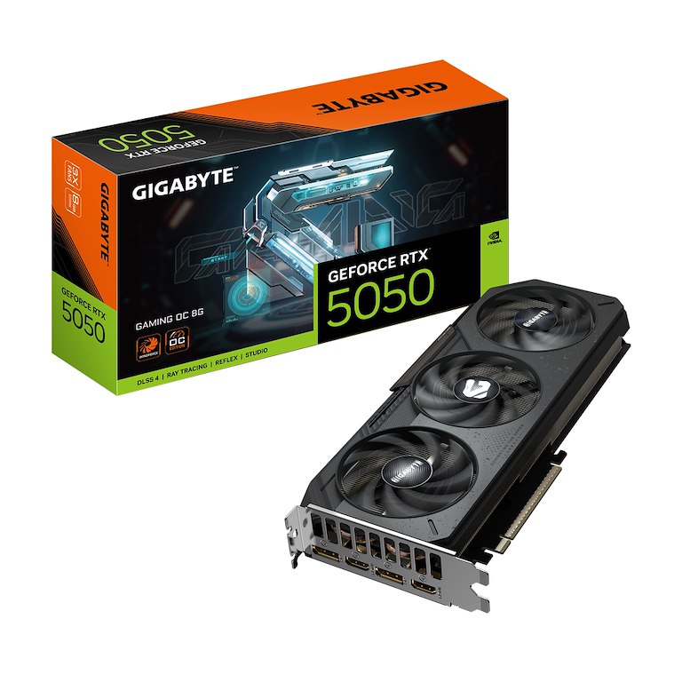 GIGABYTE nVidia GeForce RTX 5050 GAMING OC 8GB 128bit GV-N5050GAMING OC-8GD rev 1.0