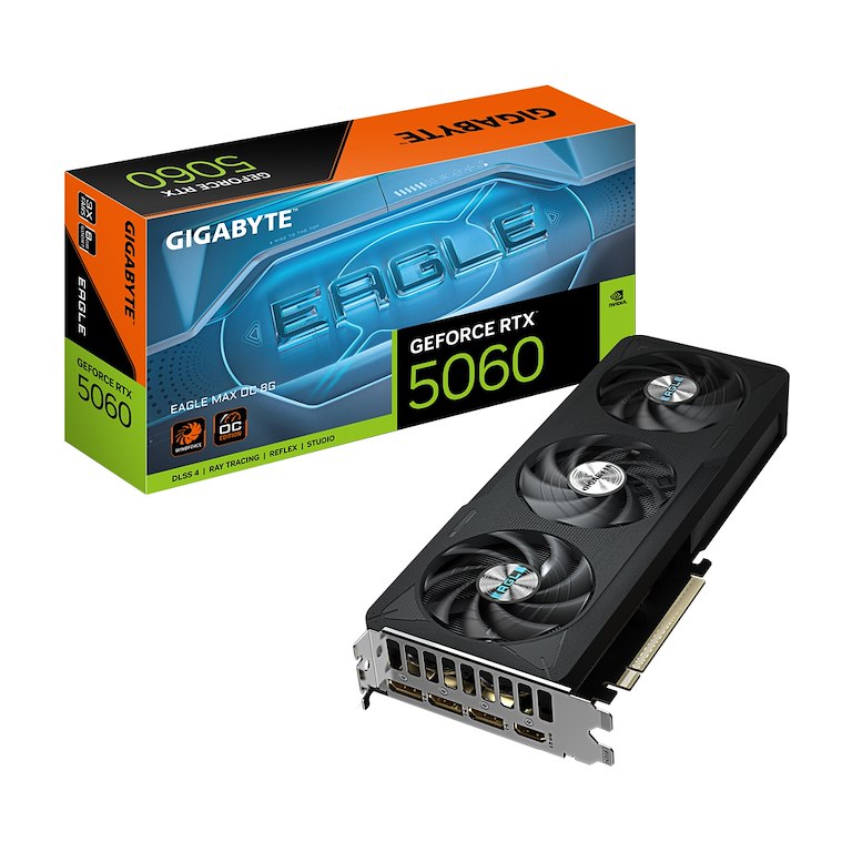 GIGABYTE nVidia GeForce RTX 5060 EAGLE MAX 8GB 128bit GV-N5060EAGLEMAX OC-8GD rev. 1.0