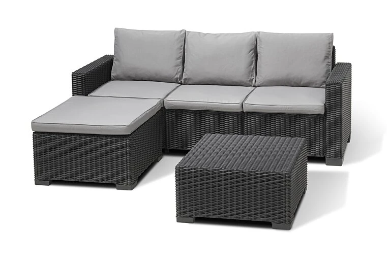 KETER Baštenskia garnitura California 3 seater modular, grafit