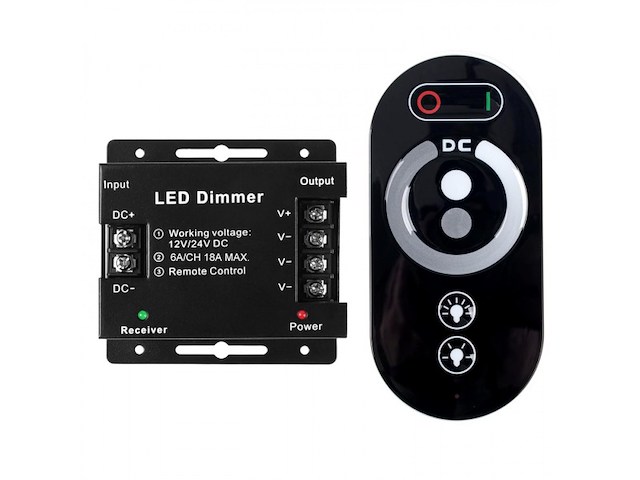 Bezicni RF Touch Led dimer 12/24V-18A za jednobojne led