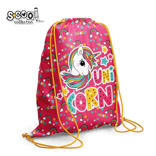 S-COOL SC2510 Torba za patike Unicorn 46x35.5cm, Roze