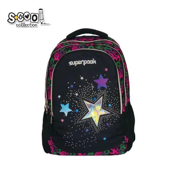 S-COOL SC2688 Ranac Teenage superpack 46x32x15cm, Crni