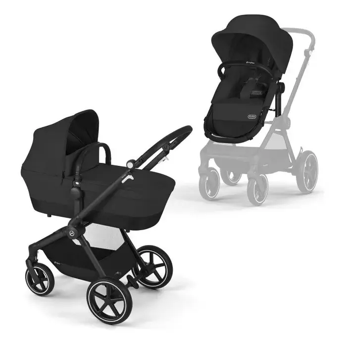 Cybex Kolica za bebe 2u1 Eos Lux, Crna