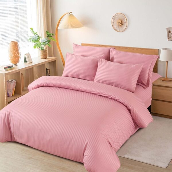 Damast posteljina 200×230 ROZE