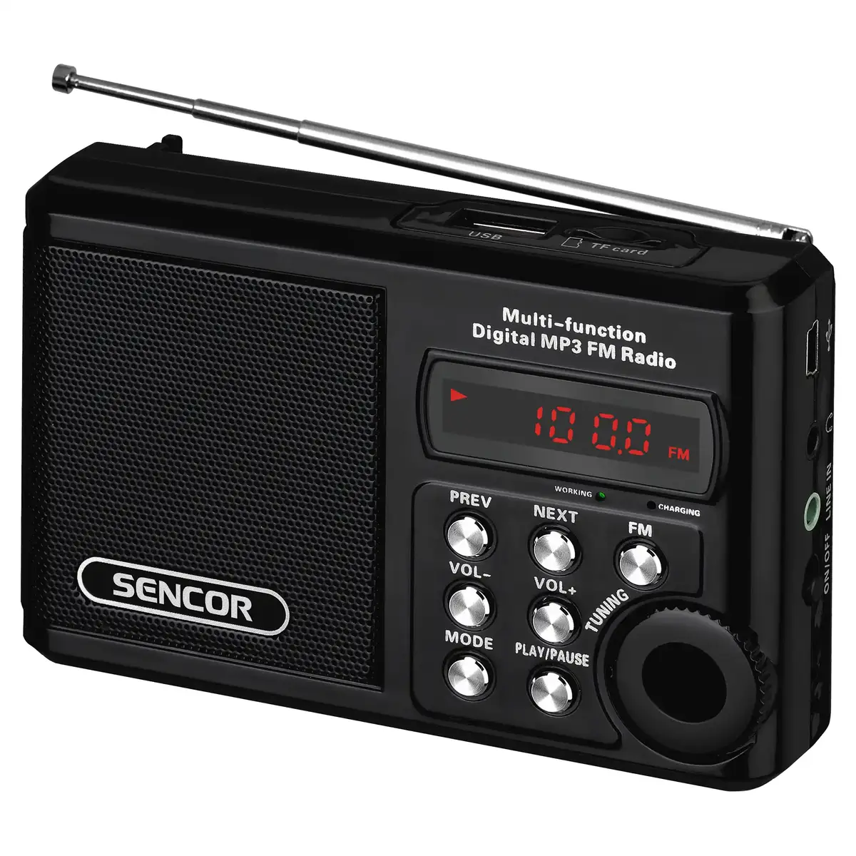 RADIO SENCOR SRD 215 B USB/MP3 CRNI