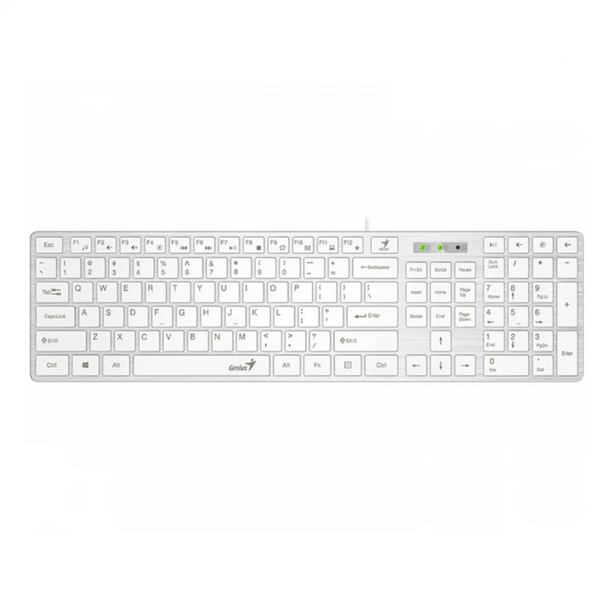 GENIUS SlimStar 126 USB US bela tastatura