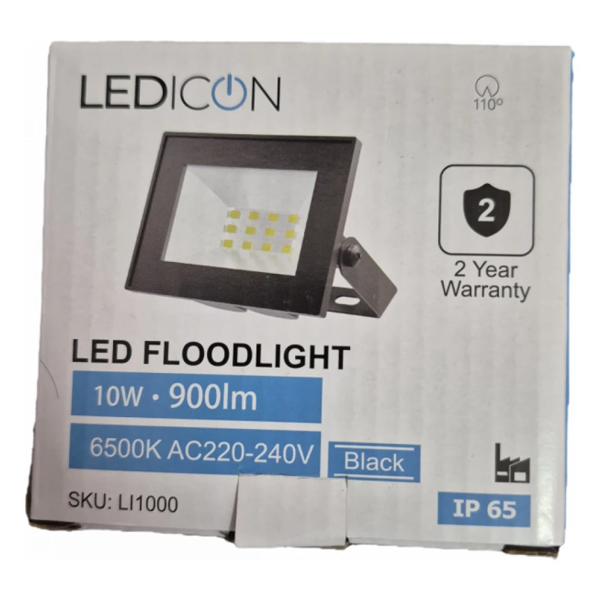 LEDICON LED REFLEKTOR 10W, 900lm, SMD, 6500K, IP65