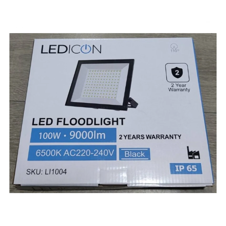 LED REFLEKTOR 100W 9000lm 6500K IP65