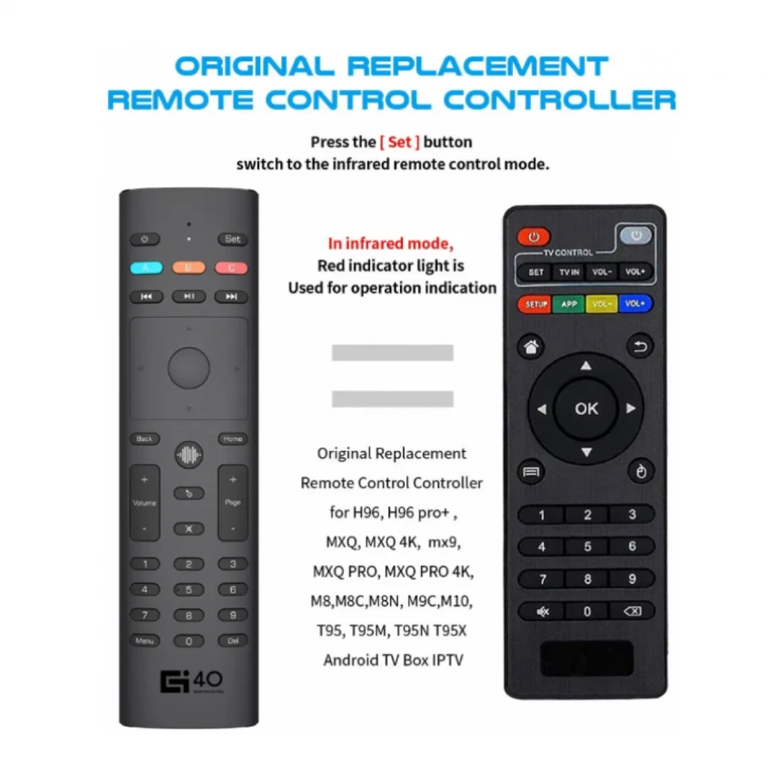 GMB-G40S AIR MOUSE Remote control for TV/PC, With Gyroscope smart google Google Assistant