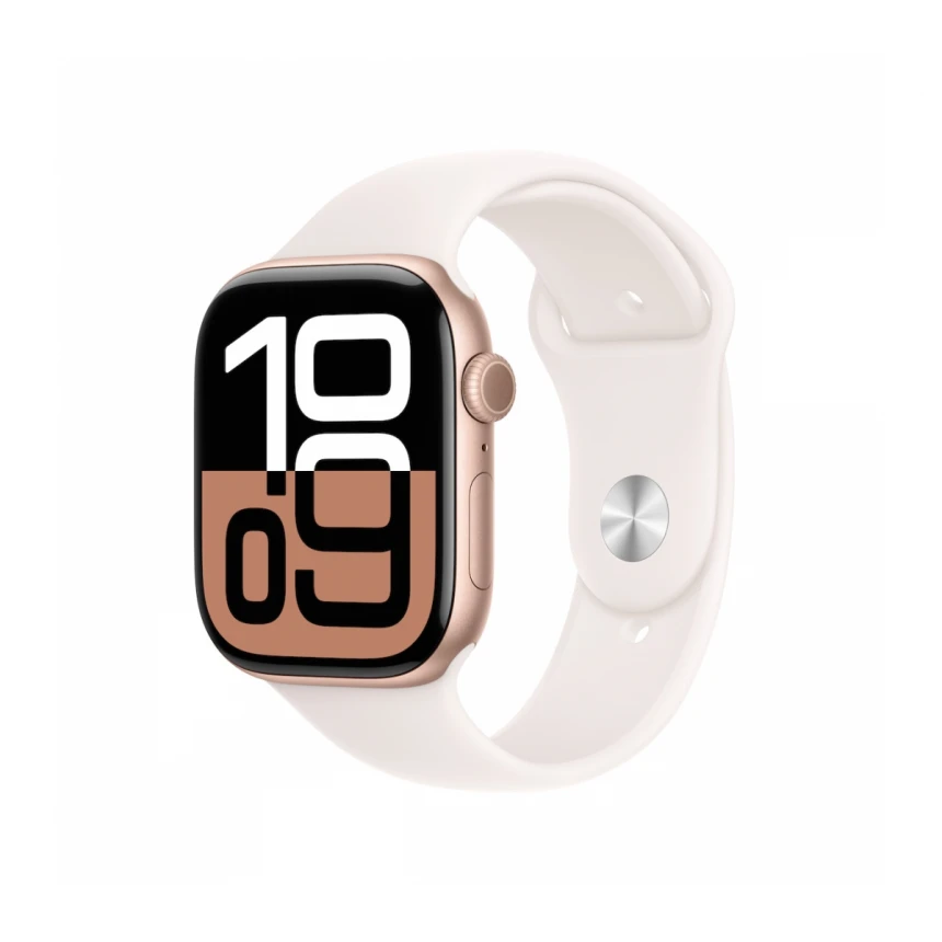 Apple Watch Series 10 GPS 42mm Rose Gold Aluminium Case with Light Blush Sport Band - S/M